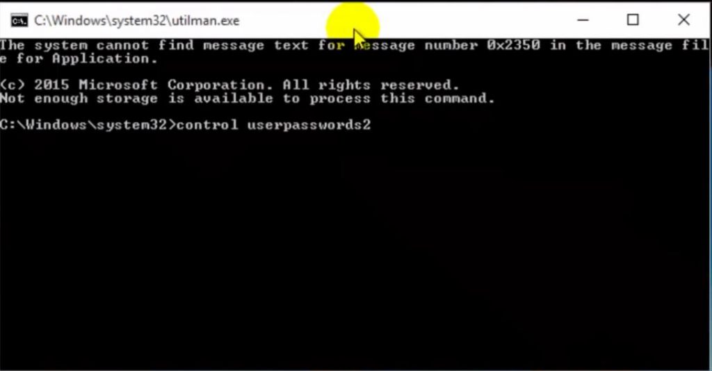 Reset Windows 10 Administrator Password Using Command Prompt
